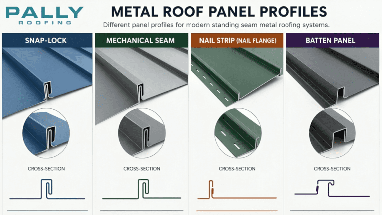 Best Types Of Standing Seam Metal Roofs | Pally Roofing